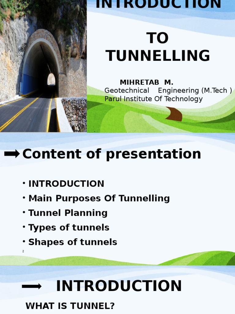Tunneling | PDF | Tunnel | Industries