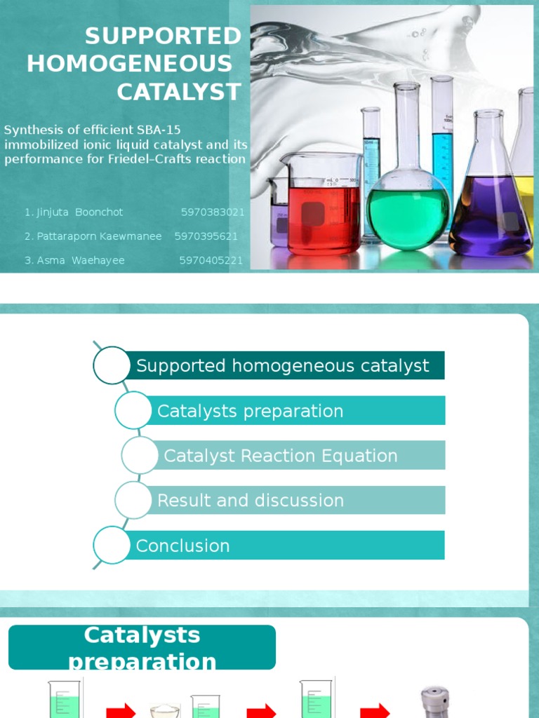 Supported Homogeneous | PDF | Thermogravimetric Analysis | Catalysis