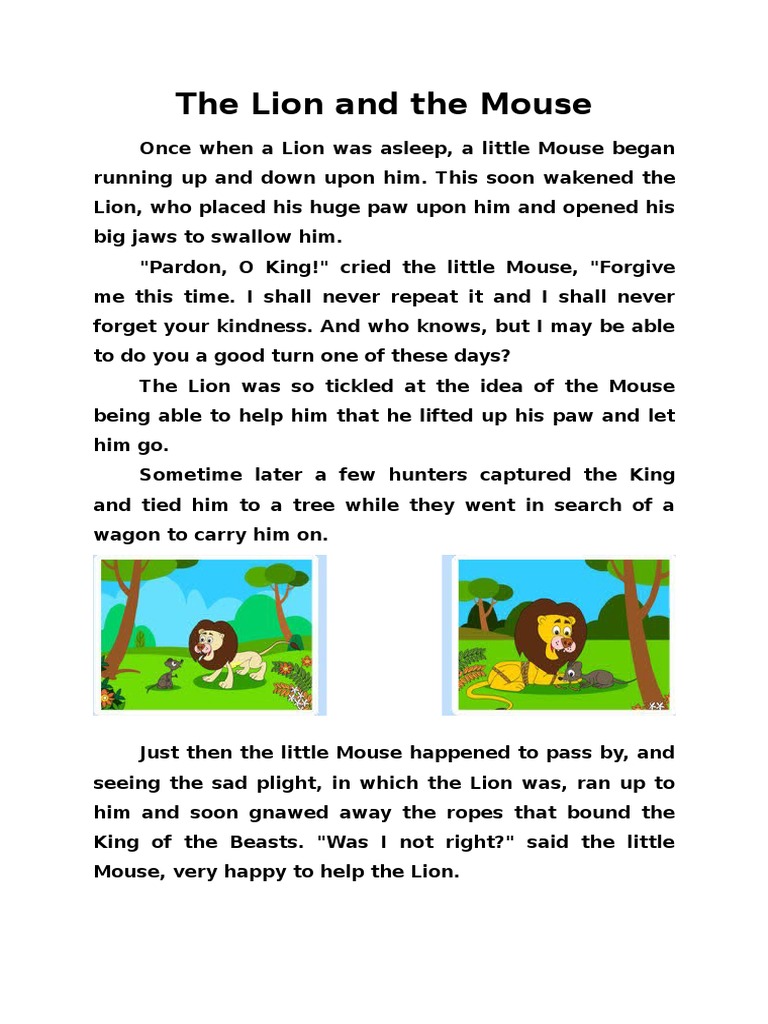 The Lion and The Mouse | PDF