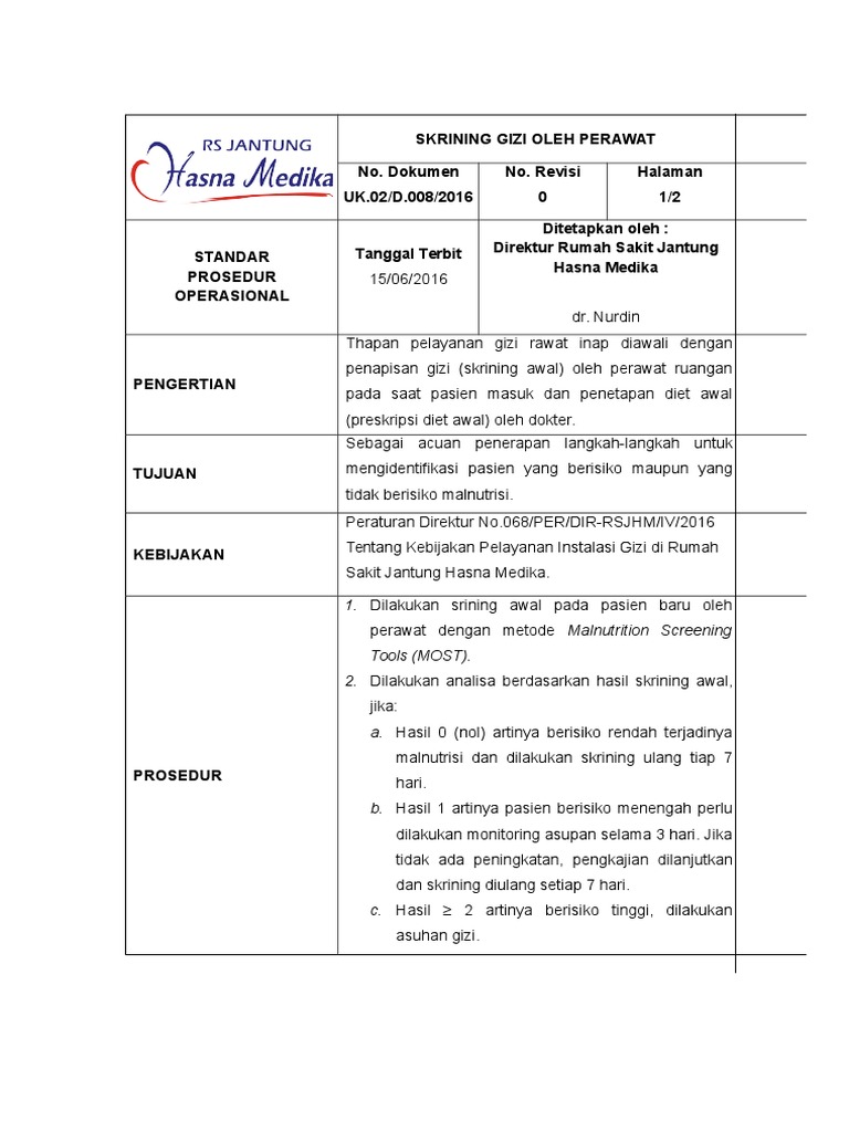 D. 008 Skrining Gizi | PDF