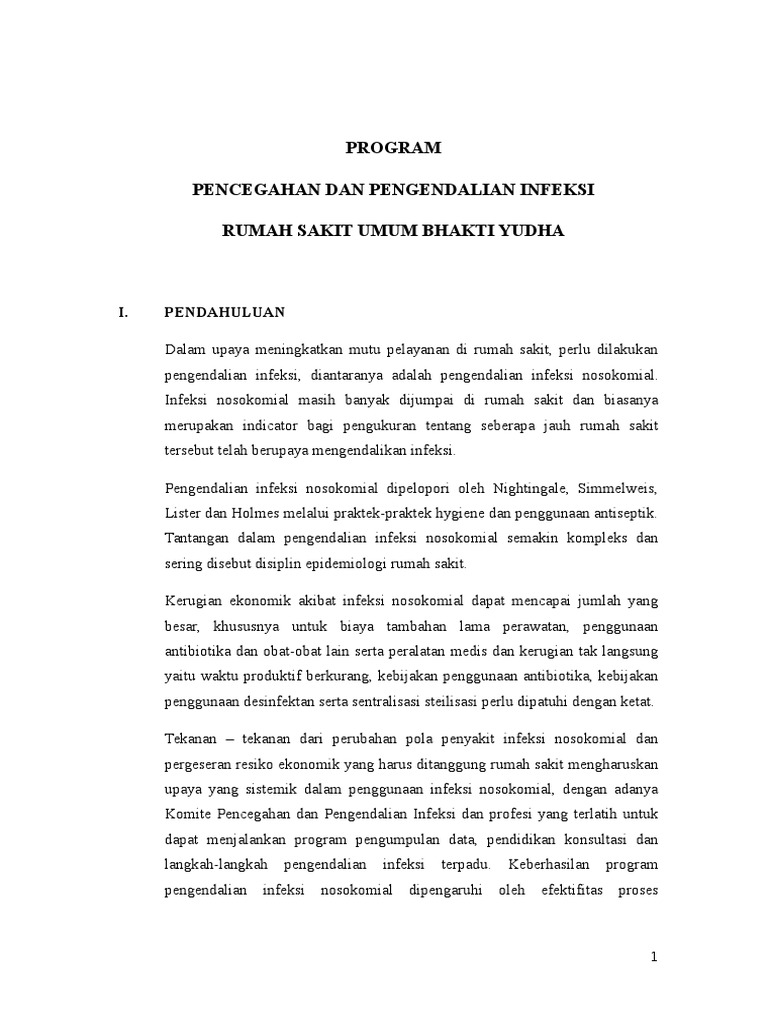 Program PPI RS Bhakti Yudha | PDF