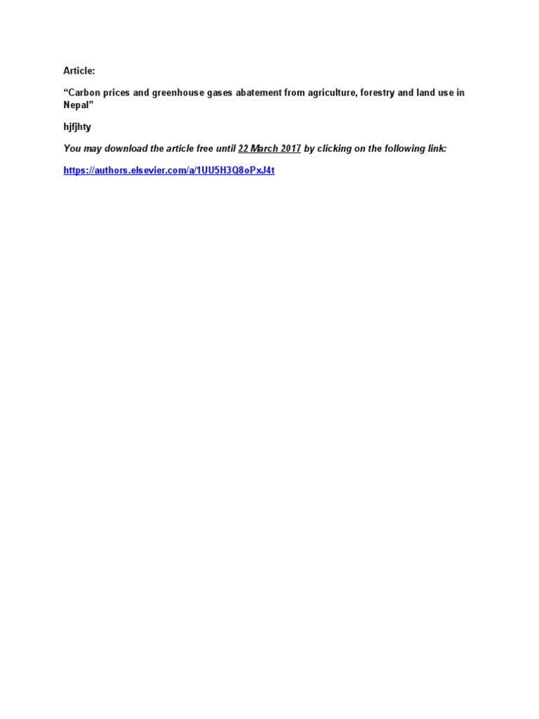 AFOLU Nepal Paper | PDF | Finance & Money Management