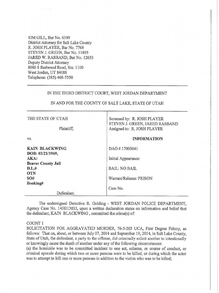 Kain Blackwing Charging Documents | PDF