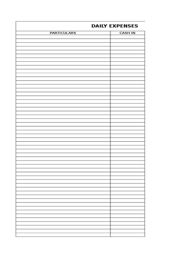Daily Expenses Allowance Form | PDF
