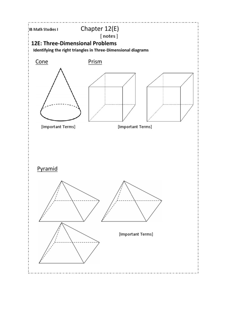 Chapter 12 (E) : 12E: Three-Dimensional Problems | PDF