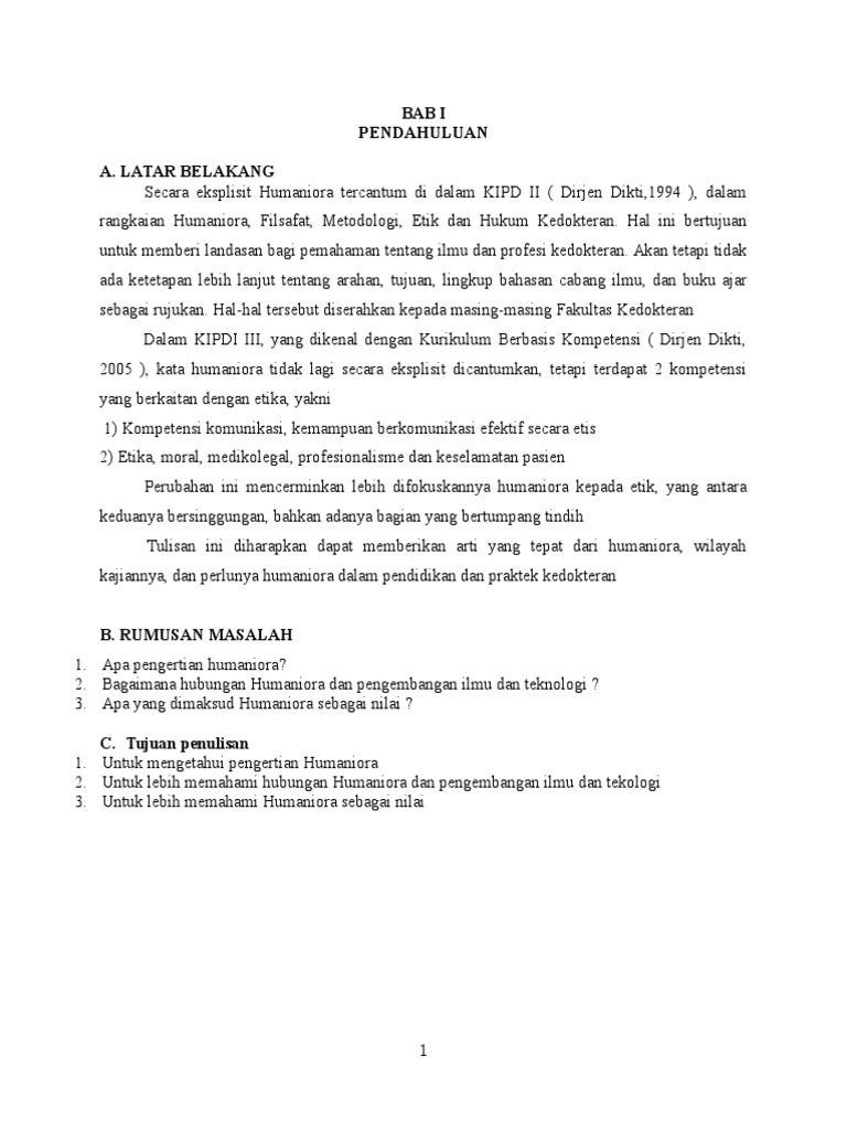 Makalah Humaniora | PDF