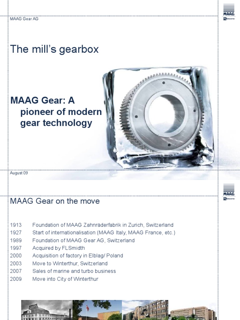MAAG GEAR - Techinal and Commercial Considerations Related To The ...