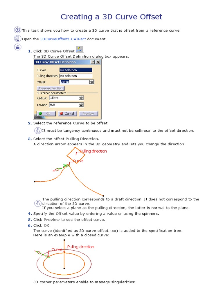 Creating A 3D Curve Offset | PDF