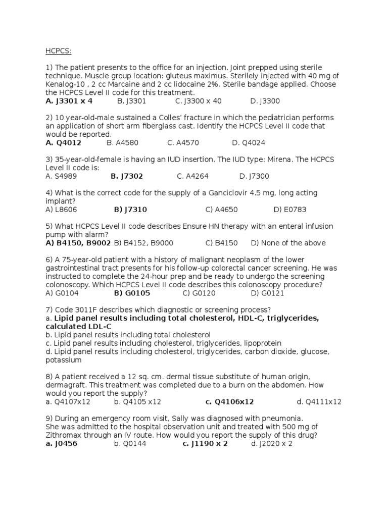 Hcpcs | PDF