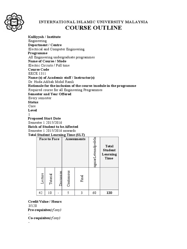 Eece 1311 Electric Circuits Pdf Ac Power Electrical Network