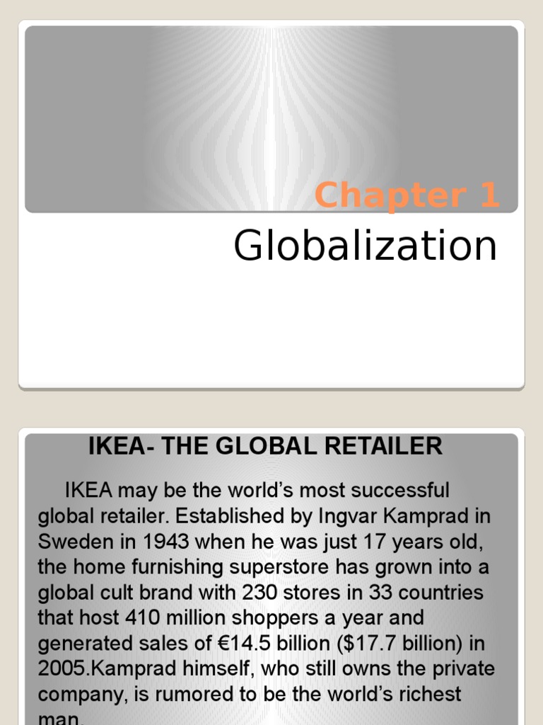 Chapter 1 Globalization Final | PDF | World Trade Organization | International Monetary Fund