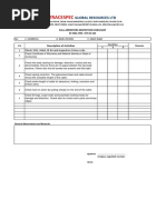 Web Sling Inspection Checklist | PDF | Technology & Engineering