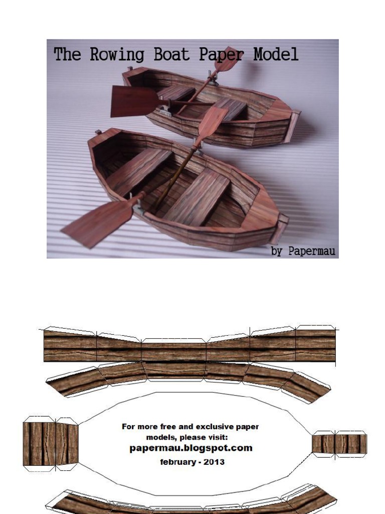 The Rowing Boat Paper Model by Papermau 2013 | PDF