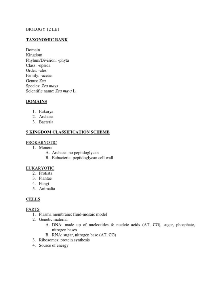Plant Taxonomy Notes | Download Free PDF | Bacteria | Fertilisation