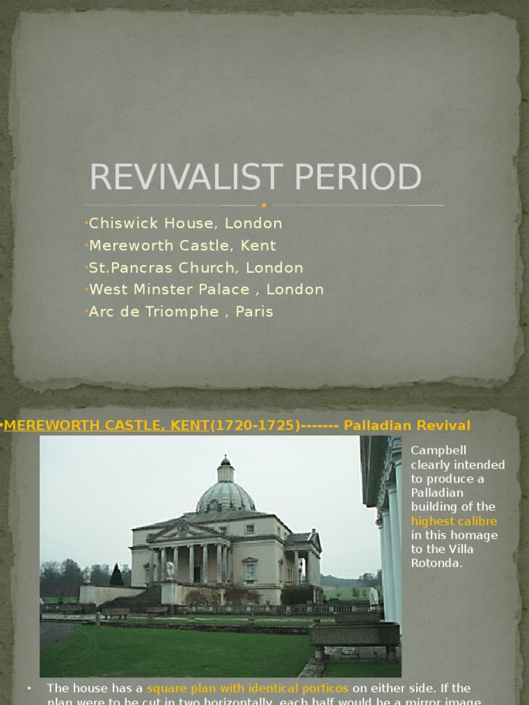 3 Revivalist Period - 1442496909457 | PDF | Architectural Elements ...