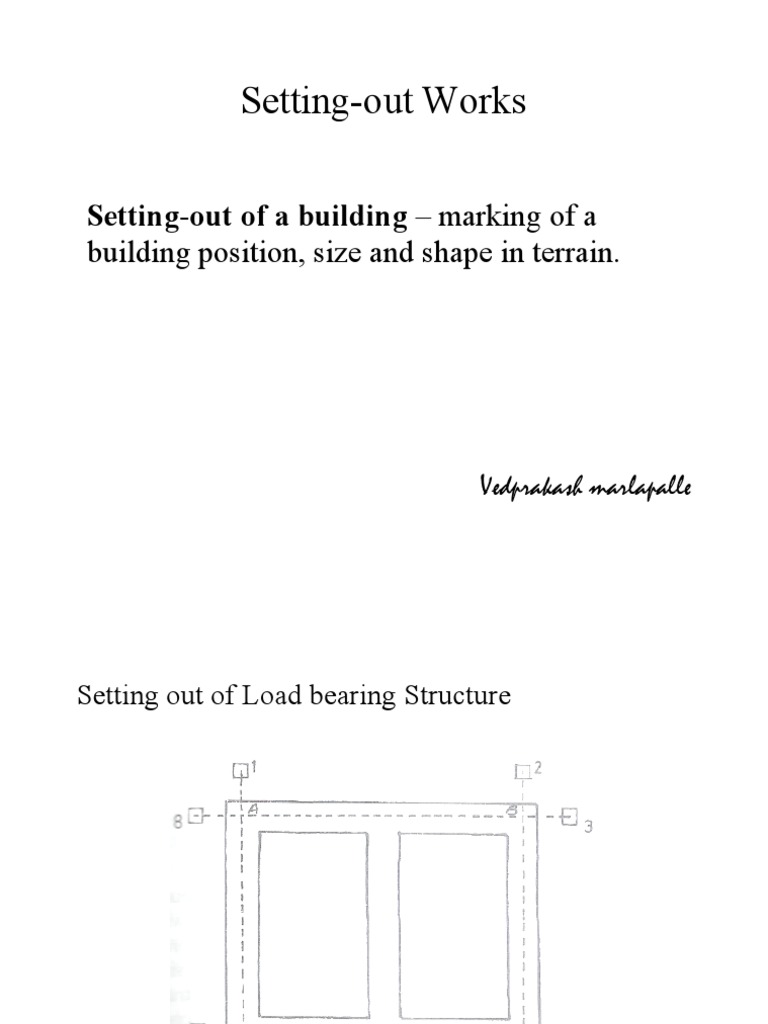 Setting-out Works | PDF | Scientific Observation | Civil Engineering