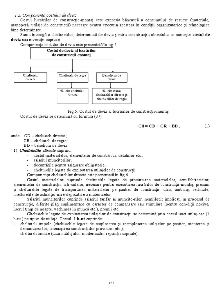 Costul de Deviz Al Lucrarilor de Constructii Montaj - Conspecte.md | PDF