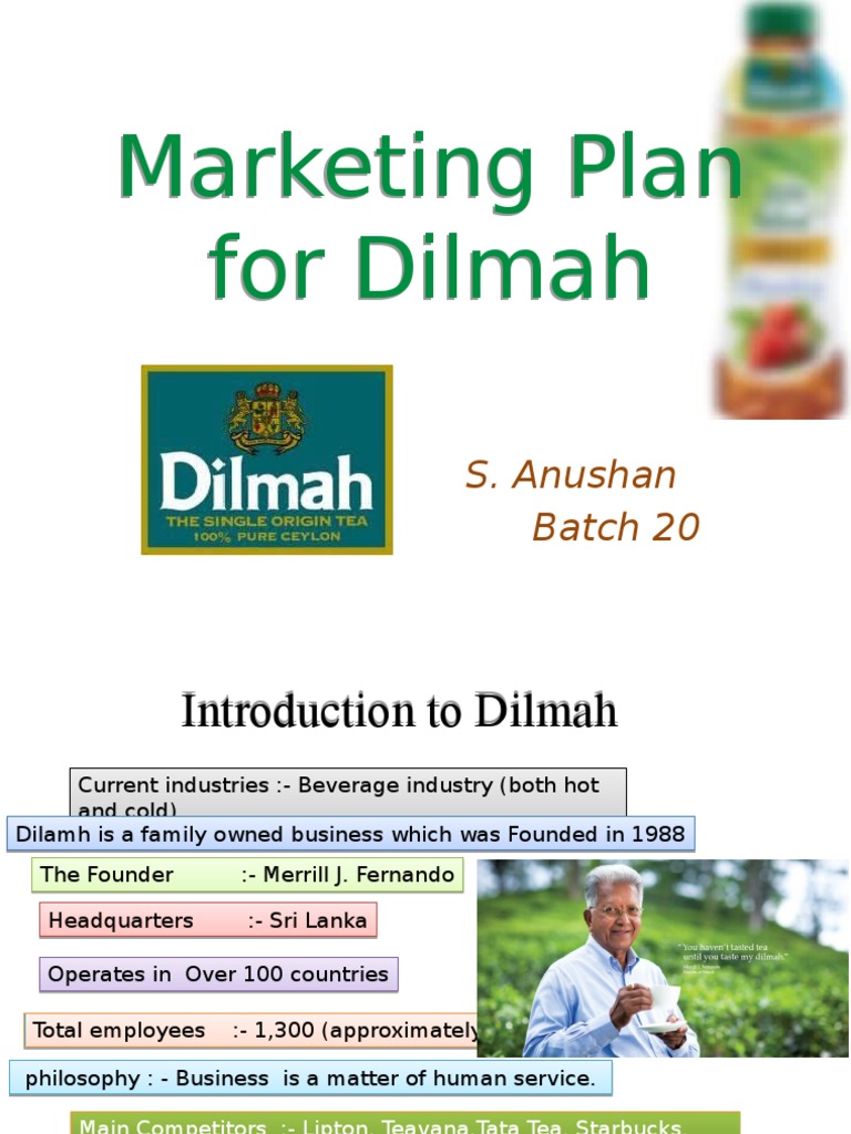 Dilmah Tea Marketing Strategy 2024 | PDF | Tea | Marketing