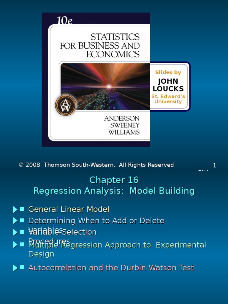 Modelbuilding | Download Free PDF | Autocorrelation | Errors And Residuals