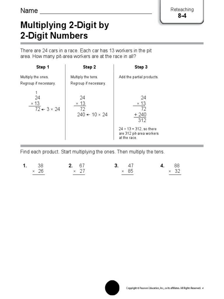 Reteaching 8 4 PDF