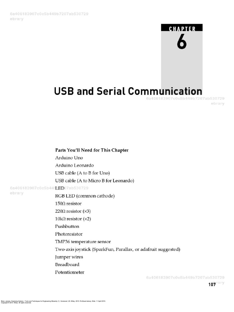 Exploring Arduino Tools and Techniques For Engineering Wizardry 1 CAP 6 ...