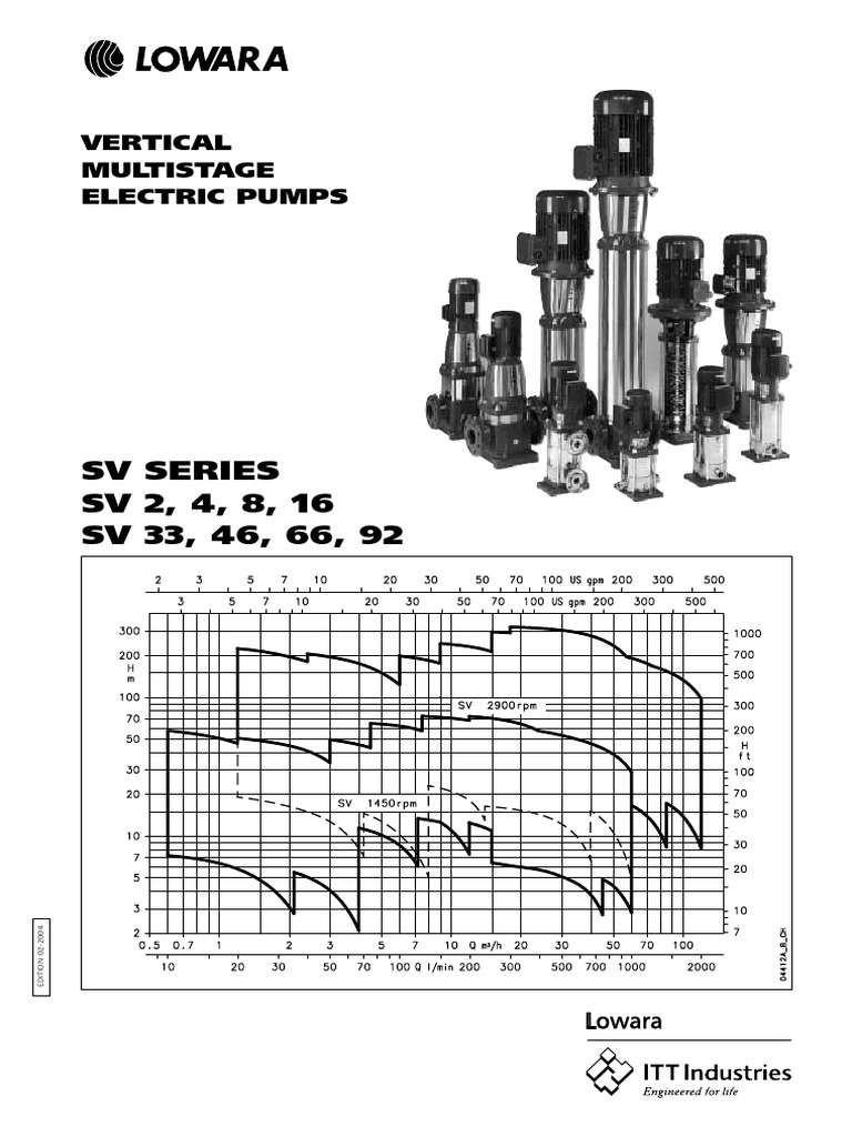 SVPumps Lowara | PDF | Pump | Hvac