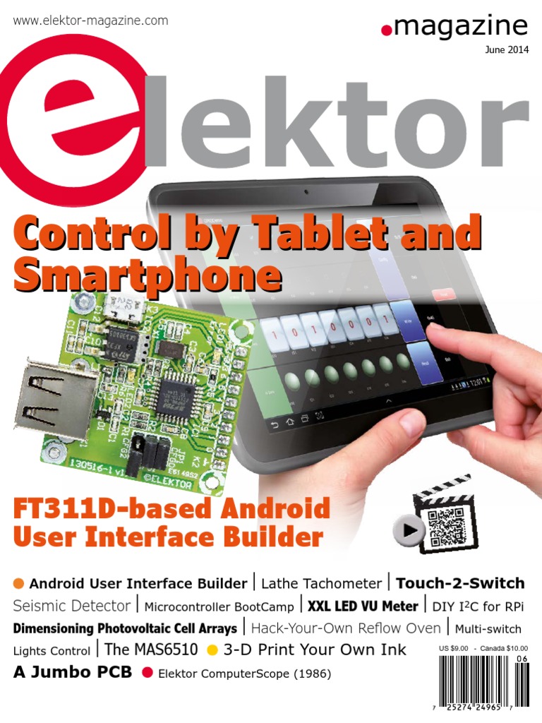 Elektor Electronics 2014-06 | PDF | Usb | Microcontroller