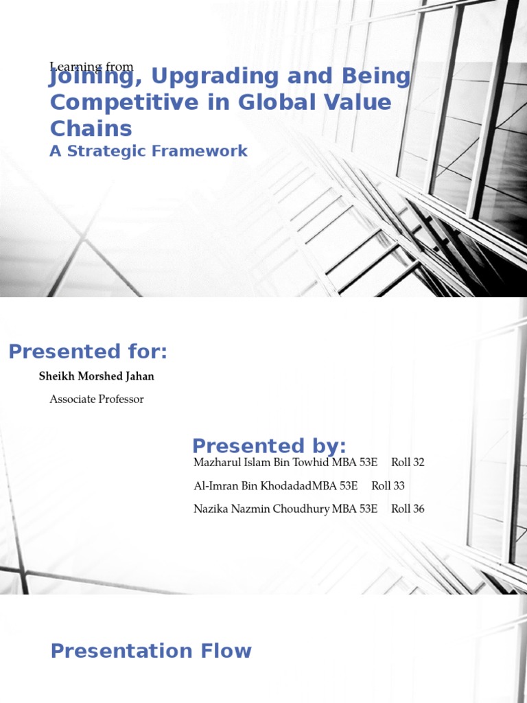 Global Value Chain | PDF | Value Chain | Competitiveness