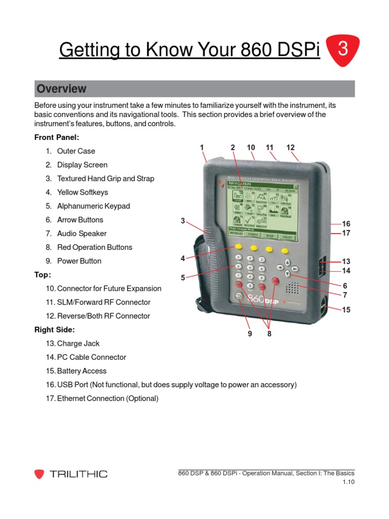 860 DSP & DSPi Operation Manual Basics | PDF | Electrical Connector ...