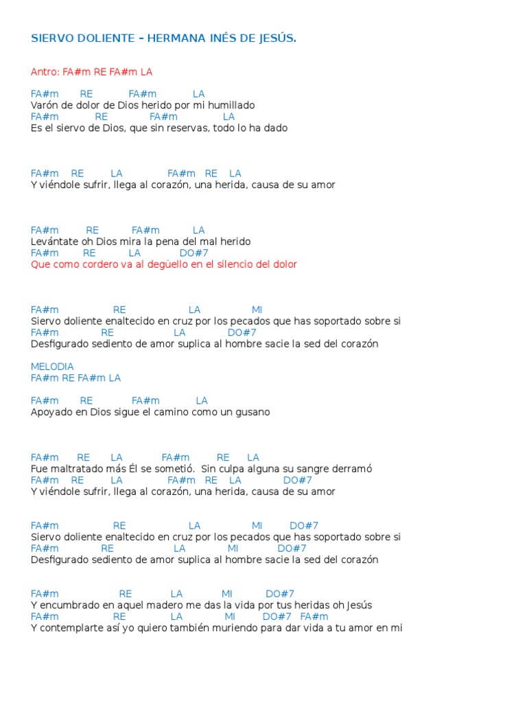 SIERVO DOLIENTE Hermana Ines de Jesus | PDF | Poesía