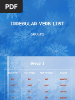 Irregular Verbs (Excel)