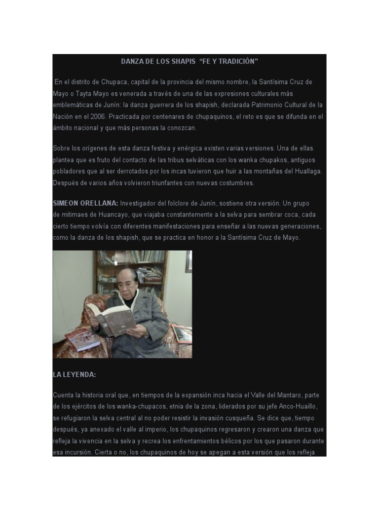 Danza de Los Shapis | PDF | Imperio Inca