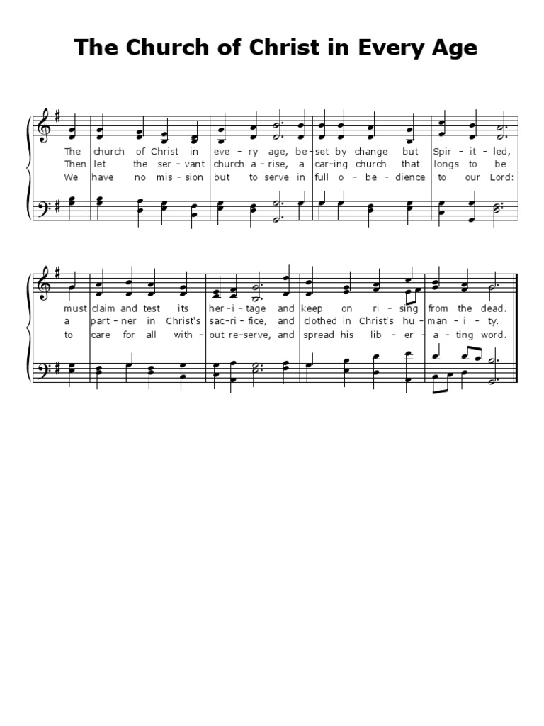 Church of Christ in Every Age | PDF