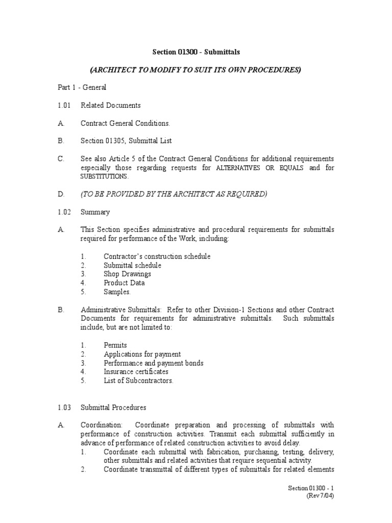 Submittals | PDF | Engineering | Business
