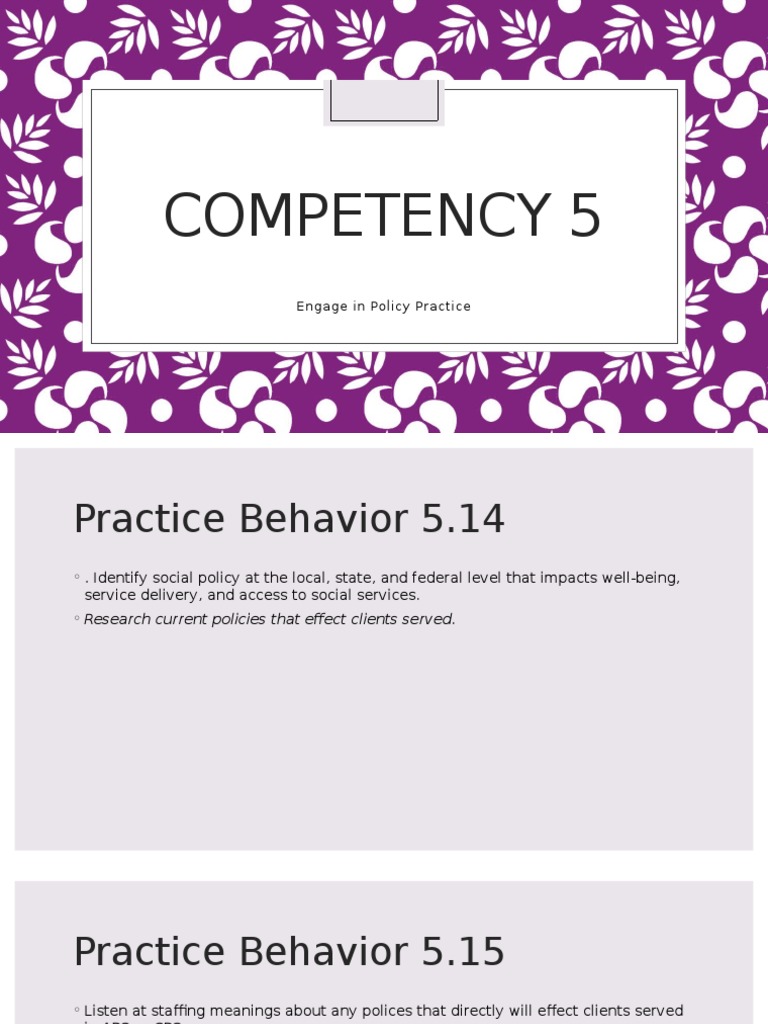 Competency 5 | PDF