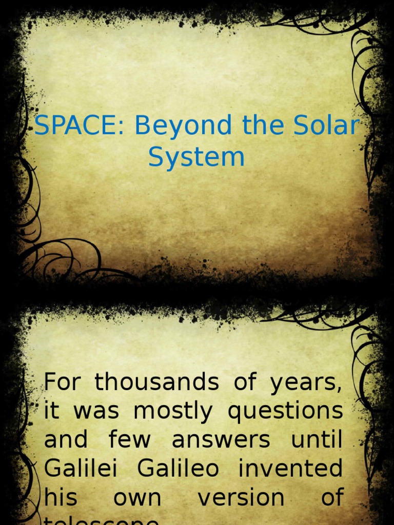 SPACE: Beyond The Solar System | PDF | Telescope | Lens (Optics)