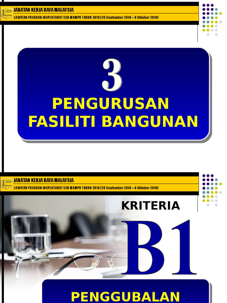 Part Biii - Pengurusan Fasiliti Bangunan | PDF
