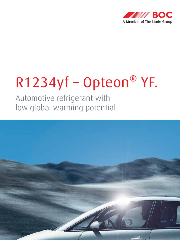 Opteon R1234yf Brochure410 124745 | PDF | Greenhouse Gas | Gases