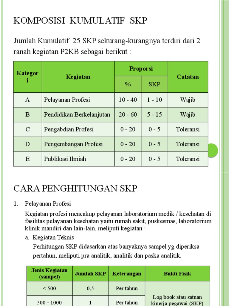Perhitungan SKP & CTH Log Book | PDF