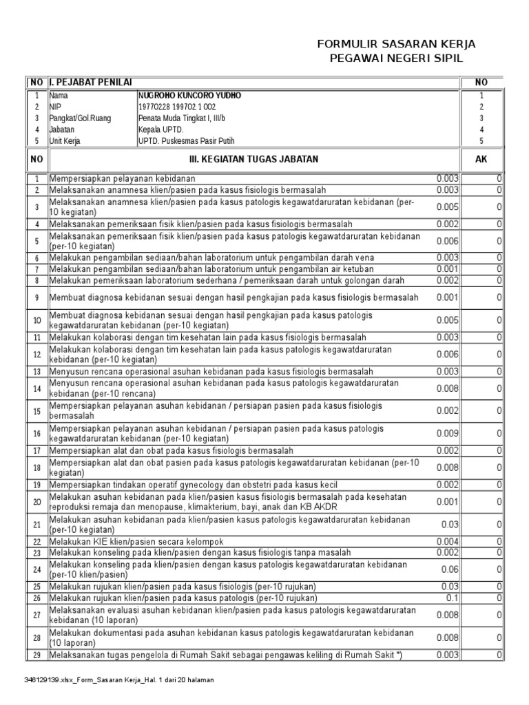 SKP Bidan Pelaksana Lanjutan | PDF