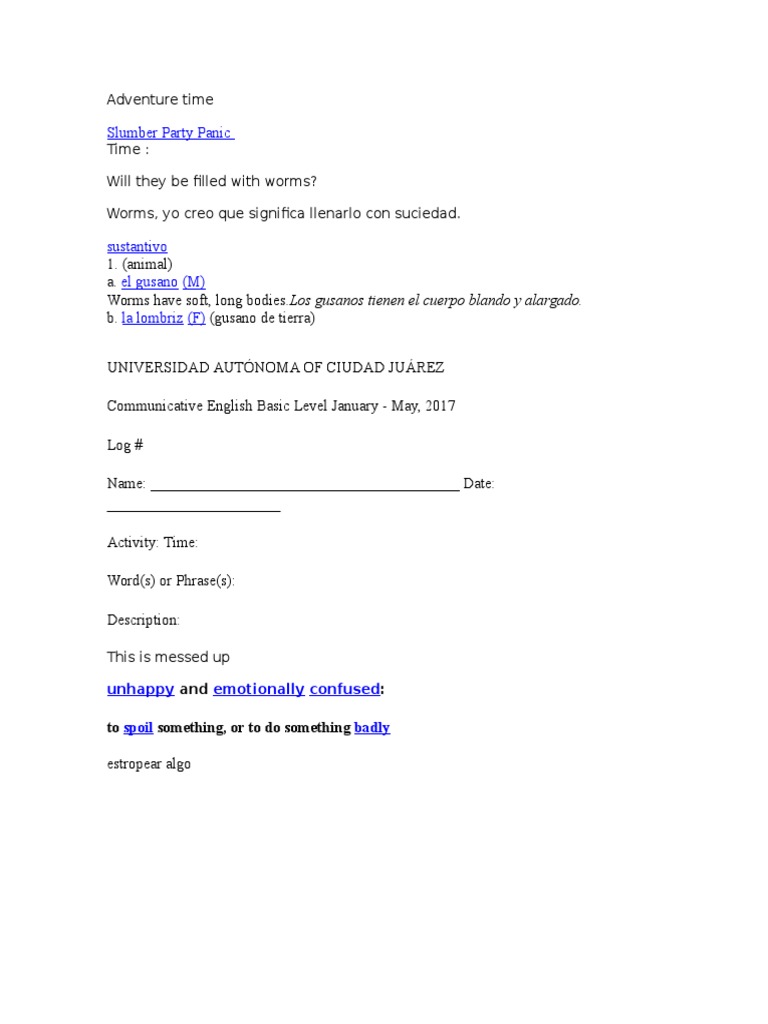 Slumber Party Panic: Adventure Time | PDF