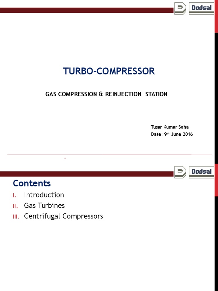 Turbo-Compressor: Gas Compression & Reinjection Station | PDF | Gas ...