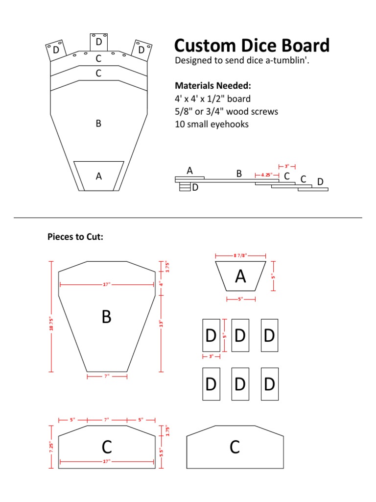 Tumblin Dice Plans | PDF
