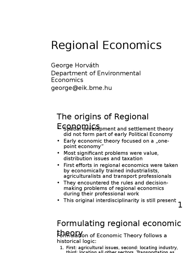 Foundations of Regional Economics | PDF | Labour Economics | Economics