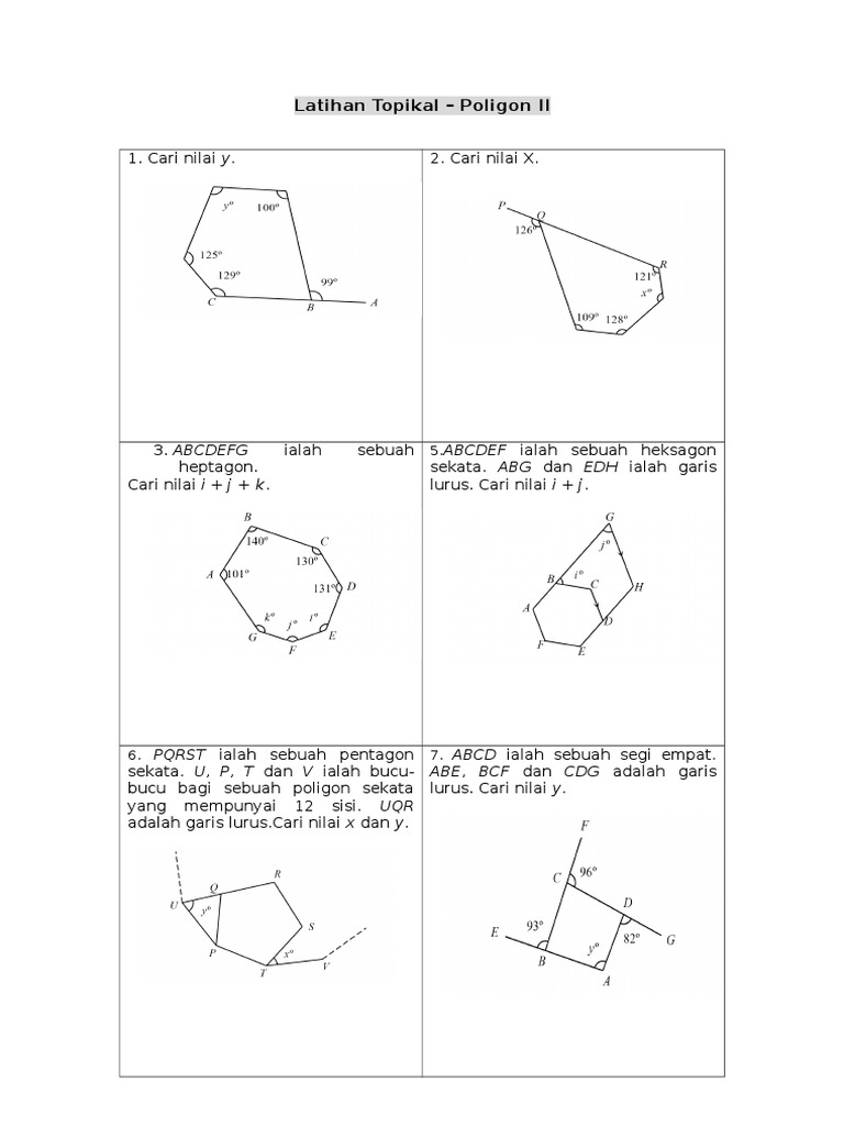 Latihan Topikal – Poligon II