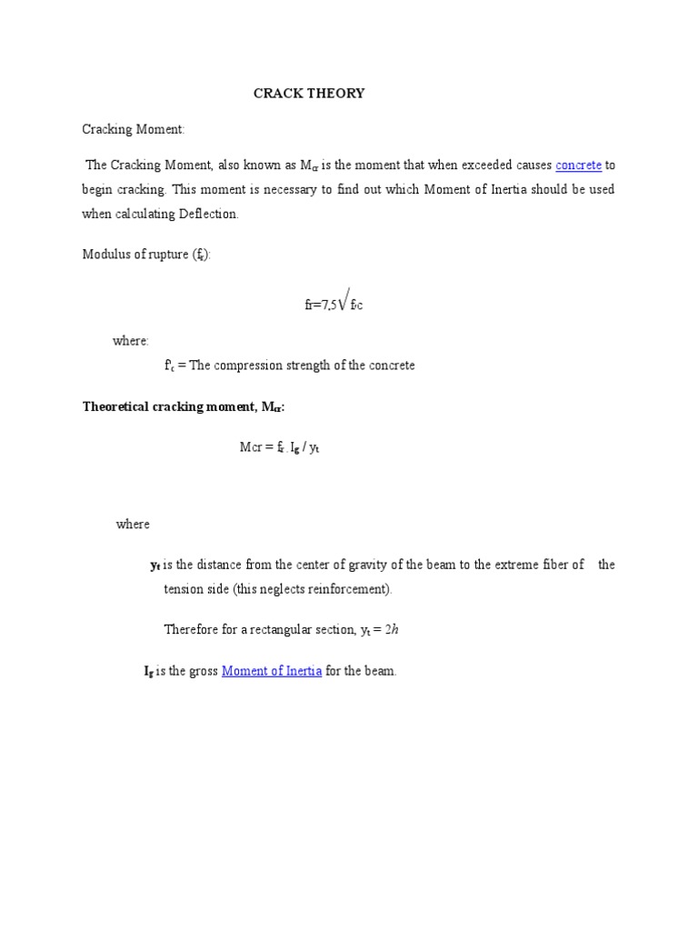 Crack Theory: Concrete | PDF