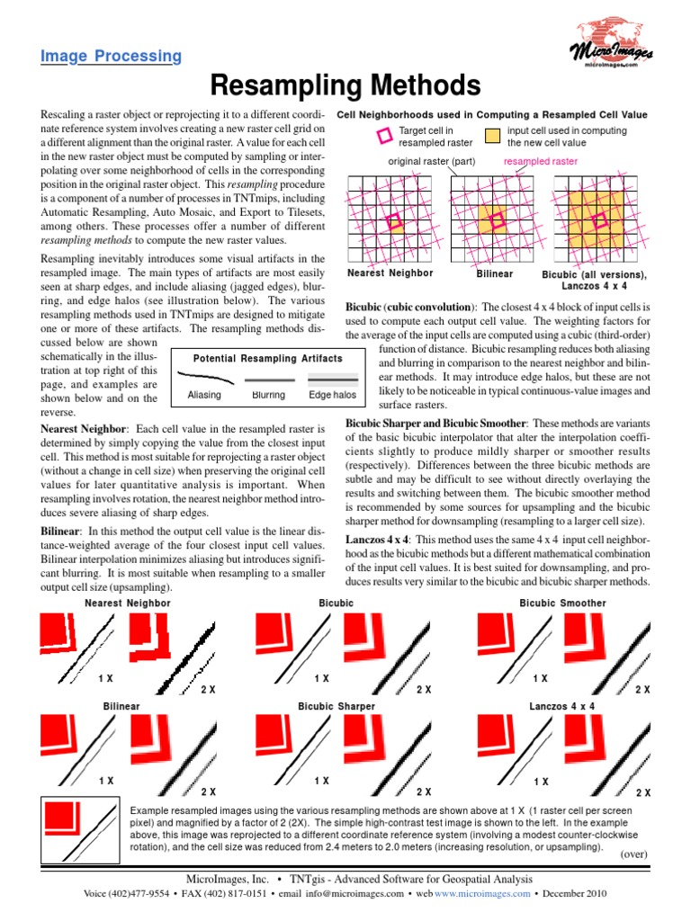 Resampling Methods: Image Processing | PDF | Telecommunications Engineering | Digital Technology