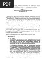 Pertemuan Ke 4 Keseimbangan Lini Produksi Dalam Lean Manufacturing | PDF