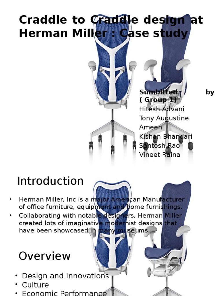Craddle To Craddle Design at Herman Miller: Case Study: Sumbitted by ...