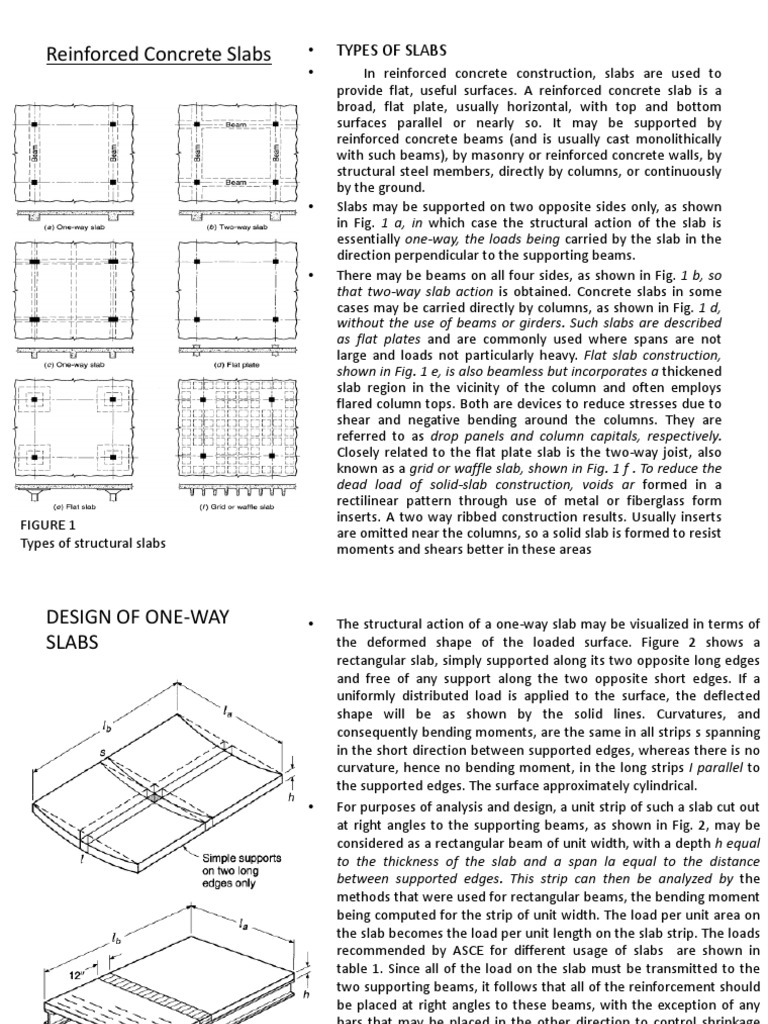 Slabs Slides PDF | Download Free PDF | Beam (Structure) | Bending